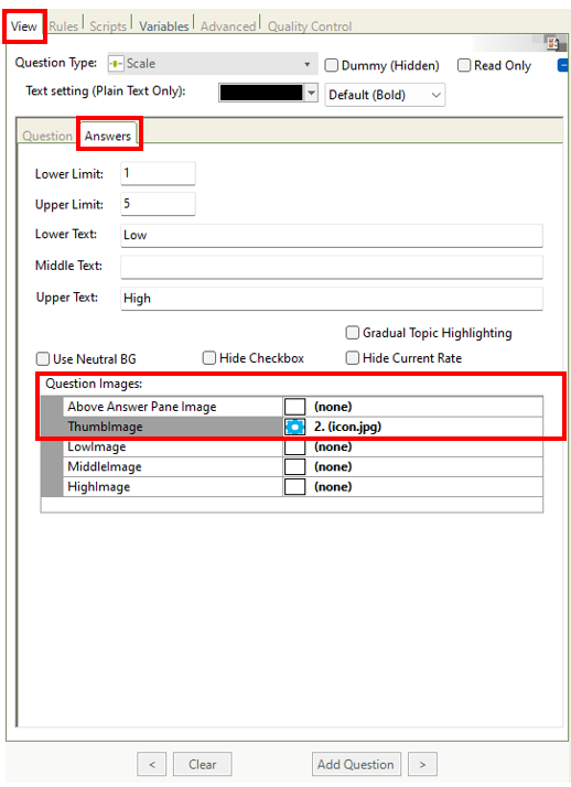 Scale Question – SurveyToGo Support Center
