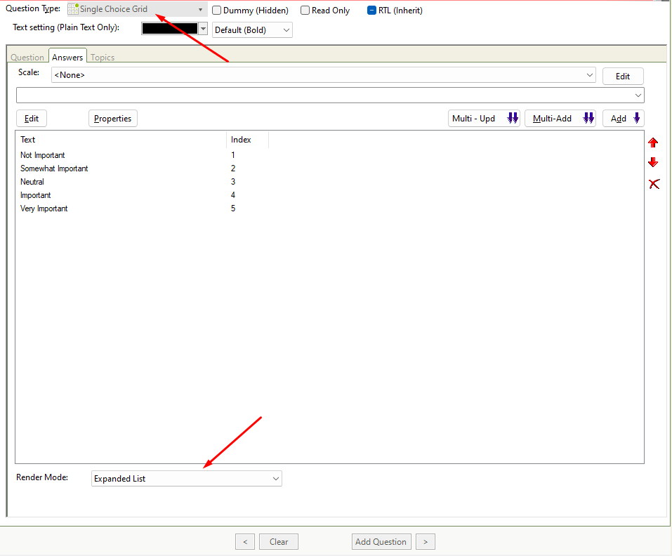 Expanded List Render Mode On Single Choice Grids – SurveyToGo Support ...